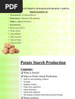 Corn To Starch Production Flow Chart | PDF | Filtration | Starch