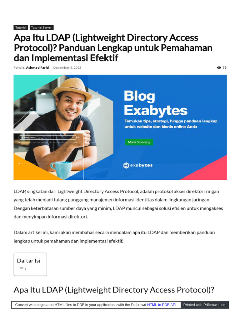 Apa Itu LDAP Panduan Lengkap Untuk Pemahaman Dan Implementasi Efektif | PDF | Bisnis | Teknologi ...