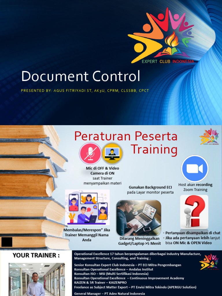 Modul-Document Control Training - Agus F - 12 Juli 2023 Rev1 | PDF | Systems Science | Business