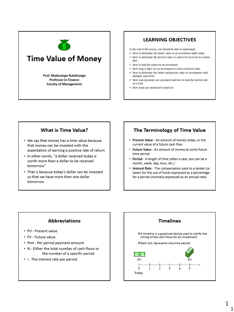 Lec - 2 - TVM New | PDF | Present Value | Compound Interest