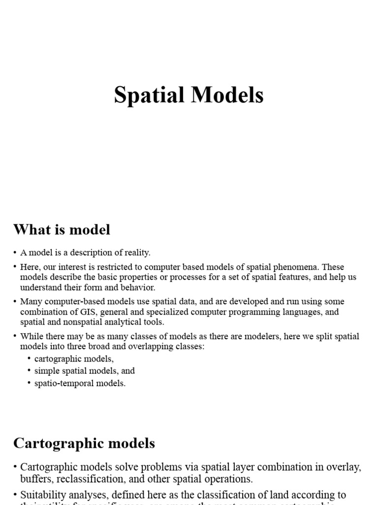 Spatial Models | PDF