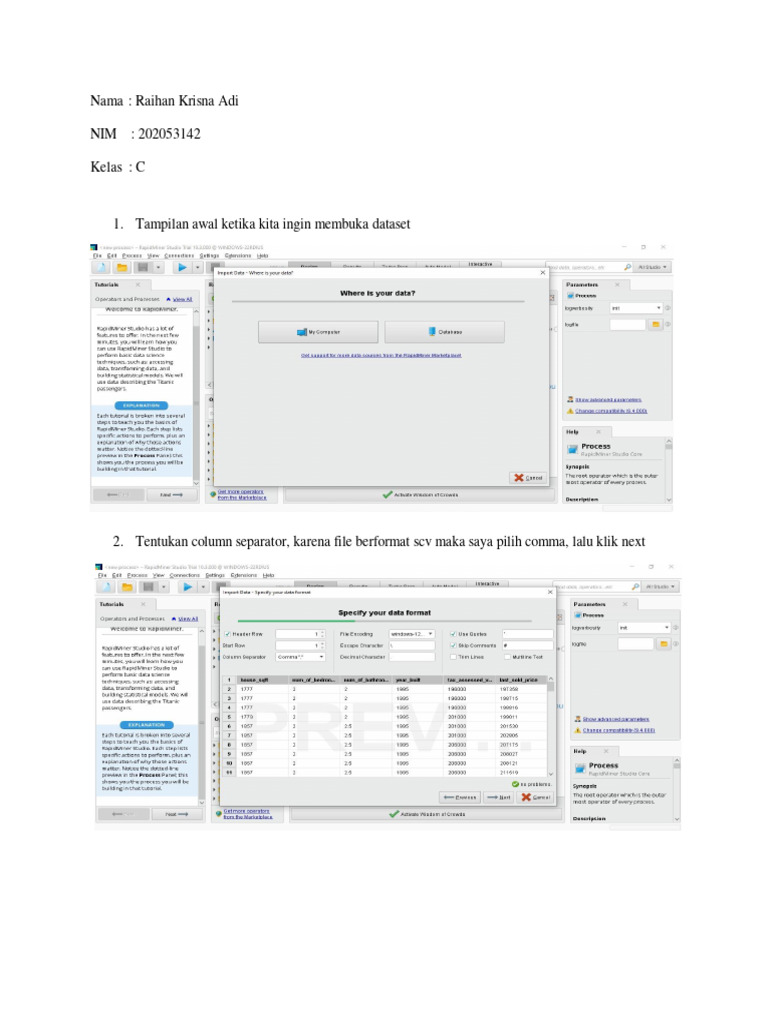 Raihan Krisna Adi - Tugas 3 Kecerdasan Bisnis | PDF | Metode & Bahan Ajar | Komputer