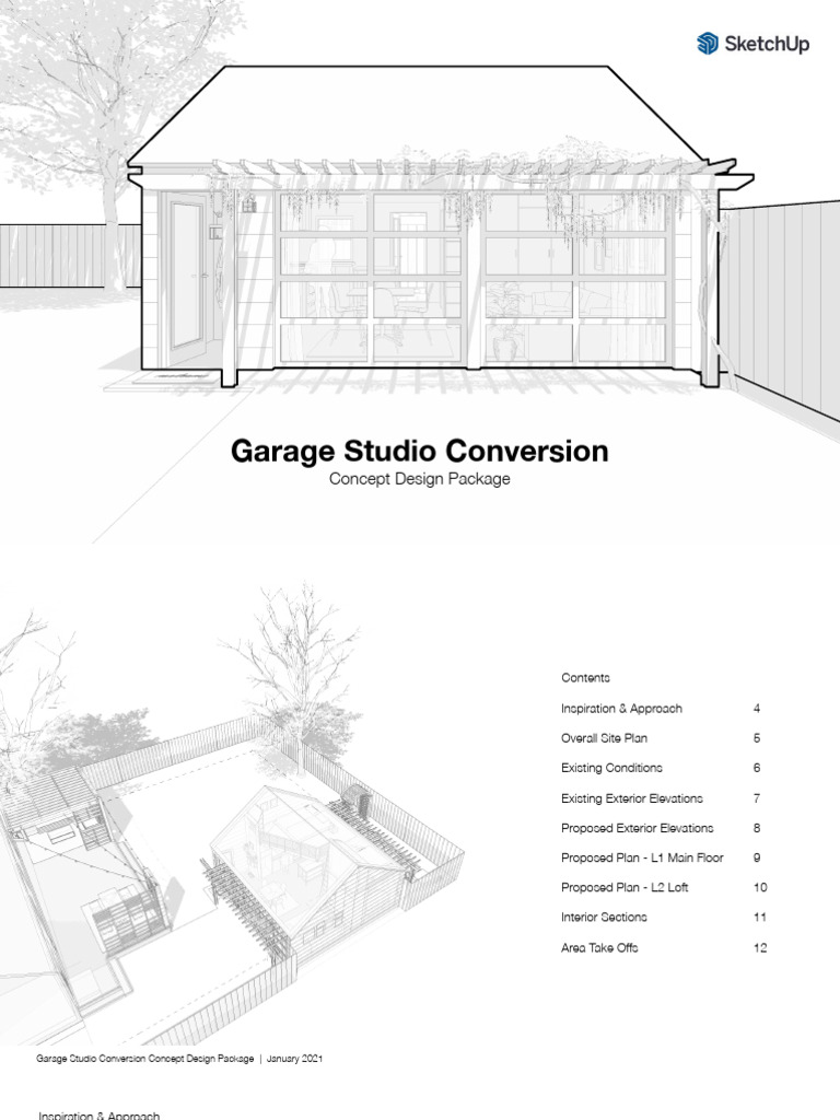 Garage Studio Conversion - Concept Design Package | PDF