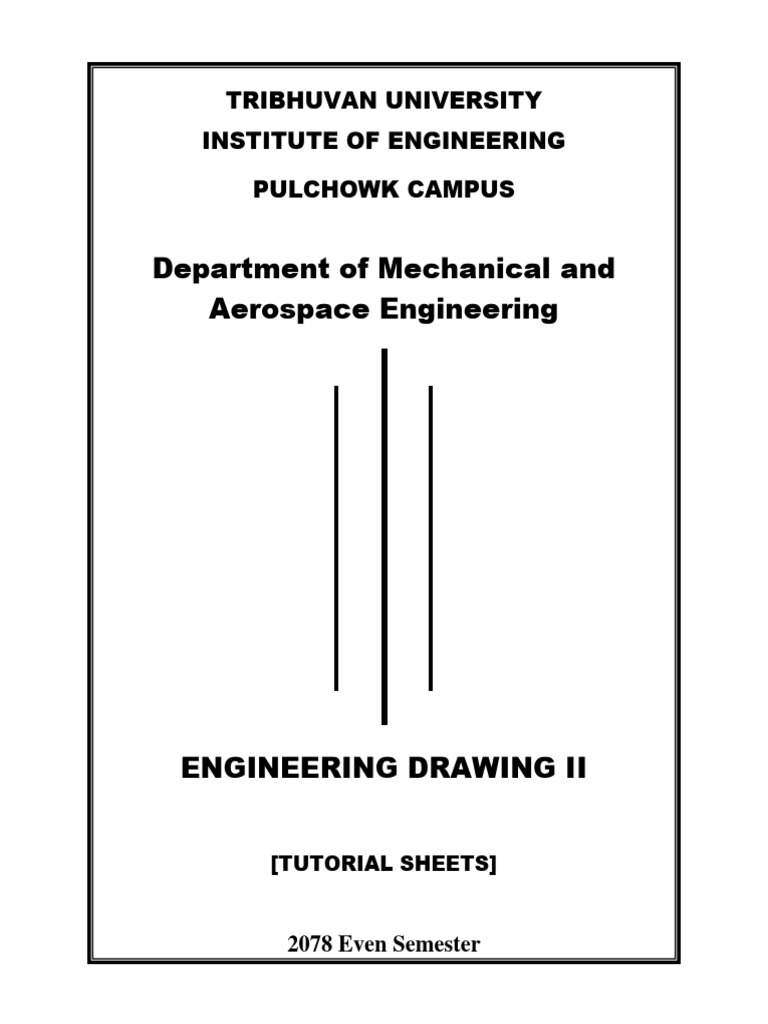 Tutorial Sheet Drawing II - IOE | PDF | Diode | Engineering Tolerance
