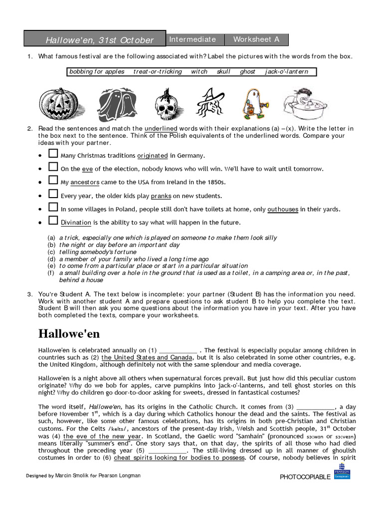 Halloween Intermediate A | PDF