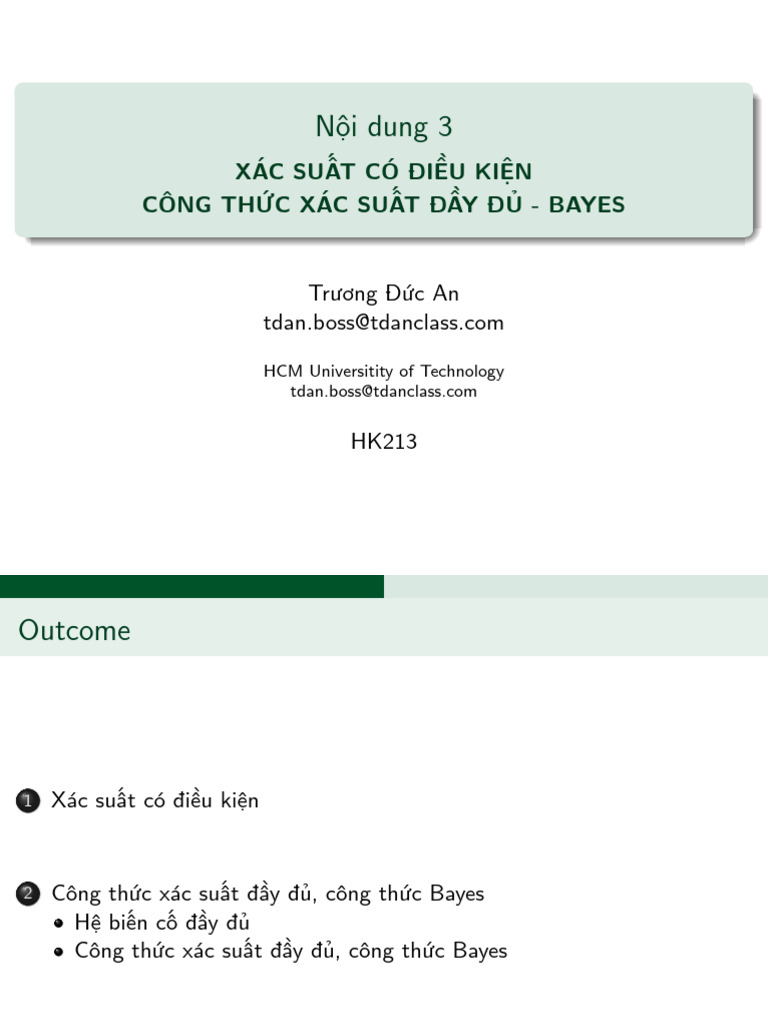 ND3.Xac Suat Co Dieu Kien | PDF