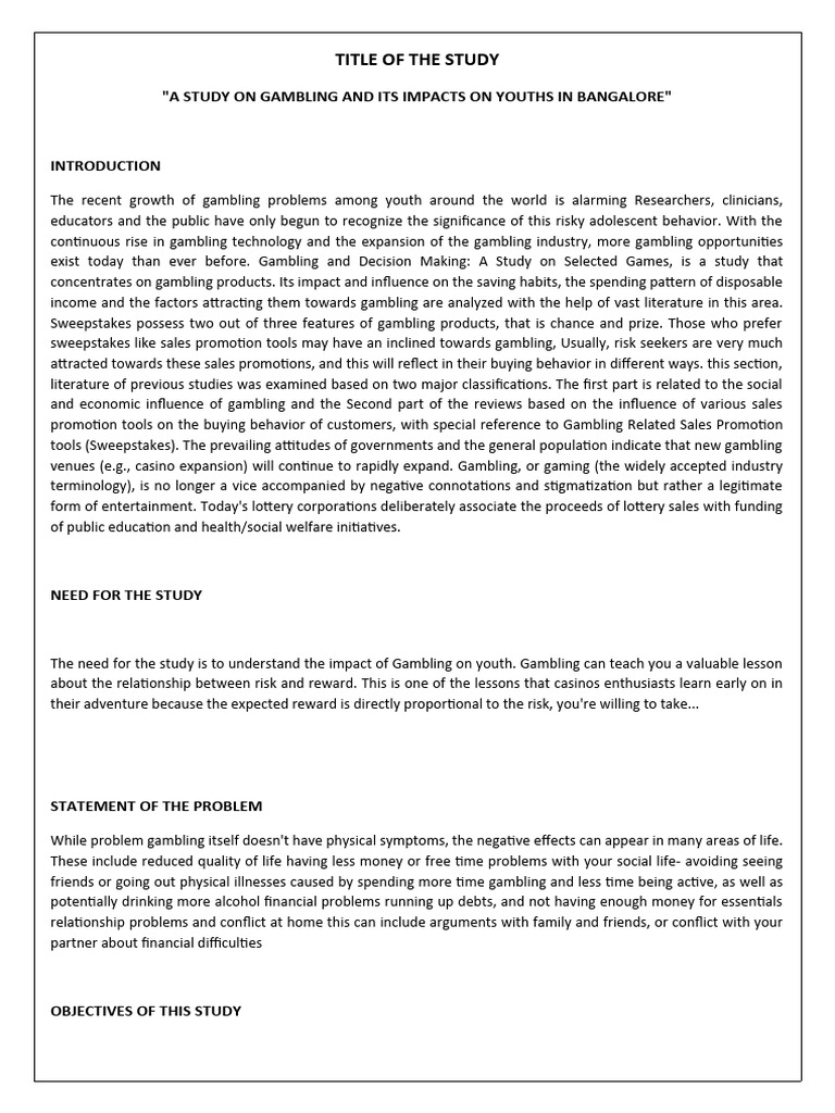Rakshith (Synophsis) | PDF | Gambling | Sampling (Statistics)
