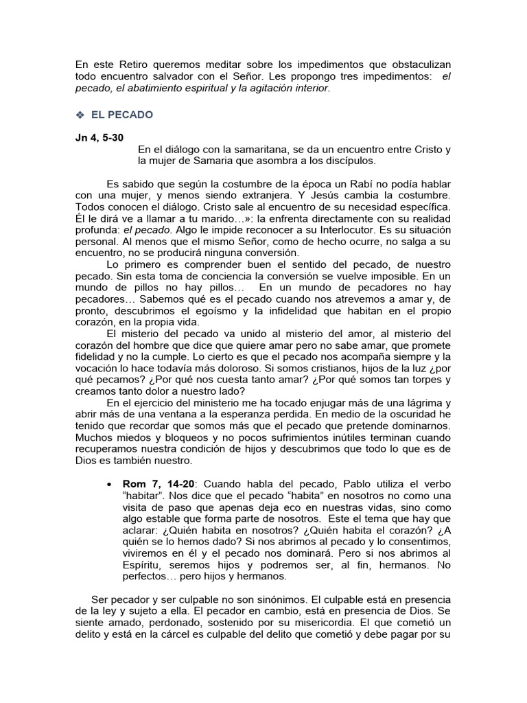 El Pecado Pdf Pecado Jesús