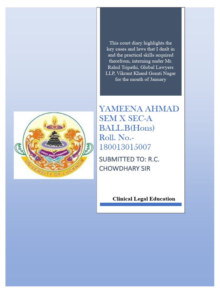 Court Diary | PDF | Affidavit | Legal Procedure