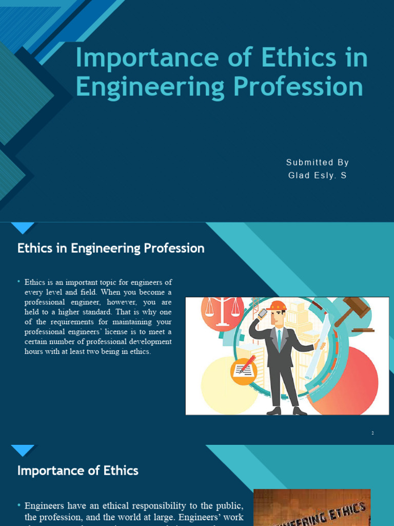 Importance of Ethics in Engineering Profession | PDF | Engineer | Profession