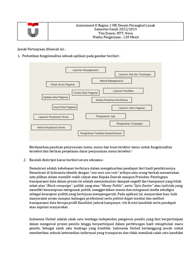 Soal Assesment 2 DPL Bagian 2 - Muhammad Zidan Ernandiaz - 670623117 | PDF