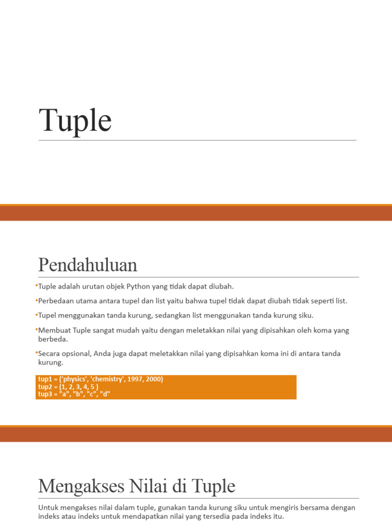 Python - Tuple | PDF
