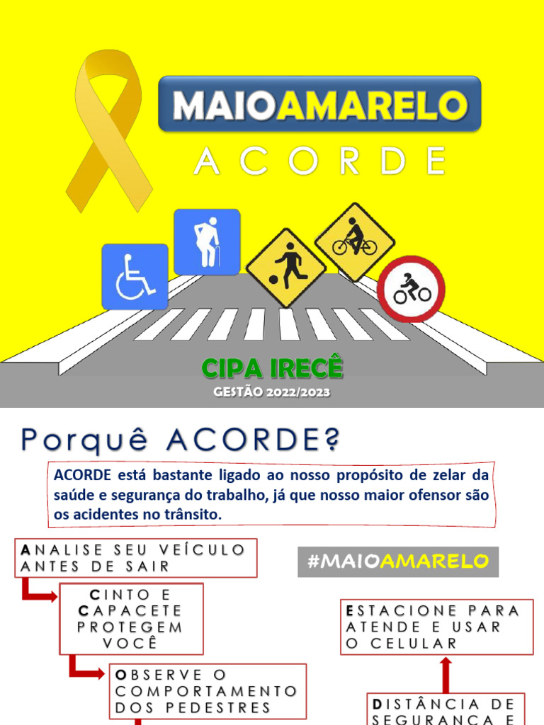 Acorde No Maio Amarelo | PDF | Tráfego | Transporte