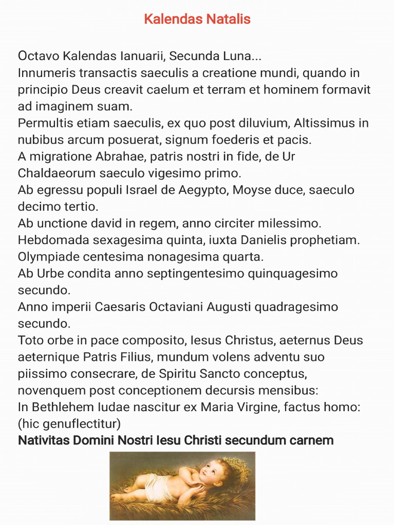 Kalendas Natalis | PDF