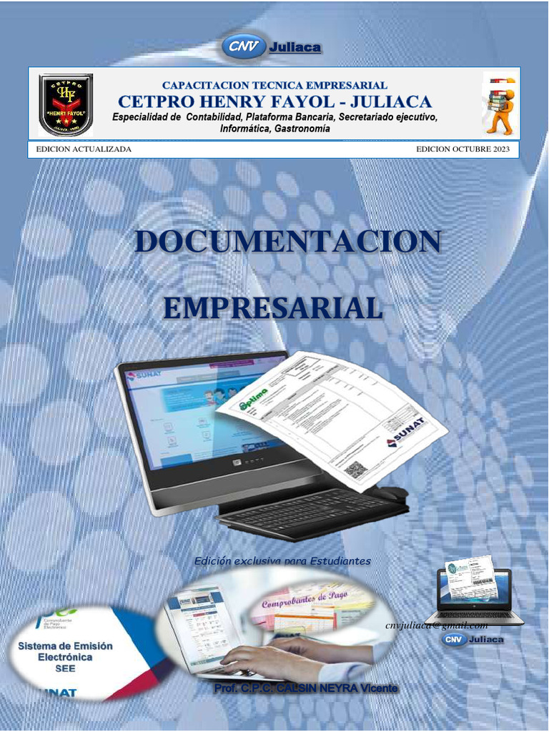 Documentación Empresarial y Comprobantes de Pago | PDF | Contabilidad ...