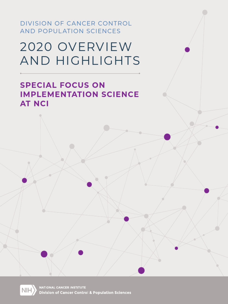 NCI DCCPS Overview and Highlights 2020 | PDF | Evidence Based Medicine ...