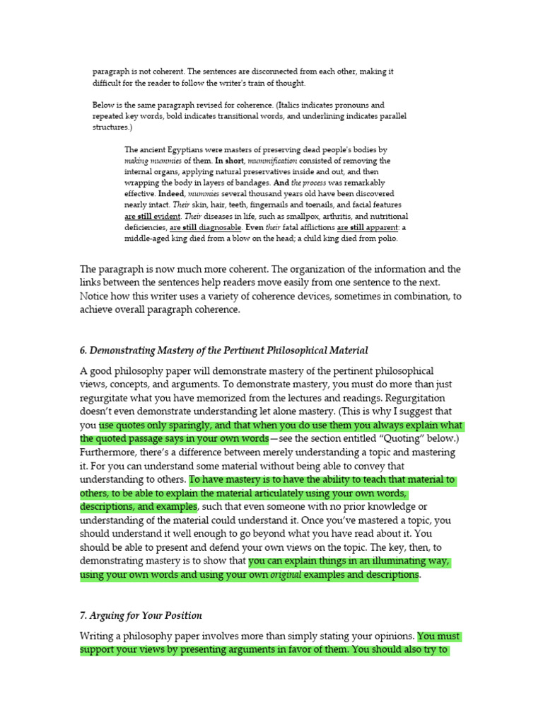 Tips On Writing A Philosophy Paper-9 | PDF