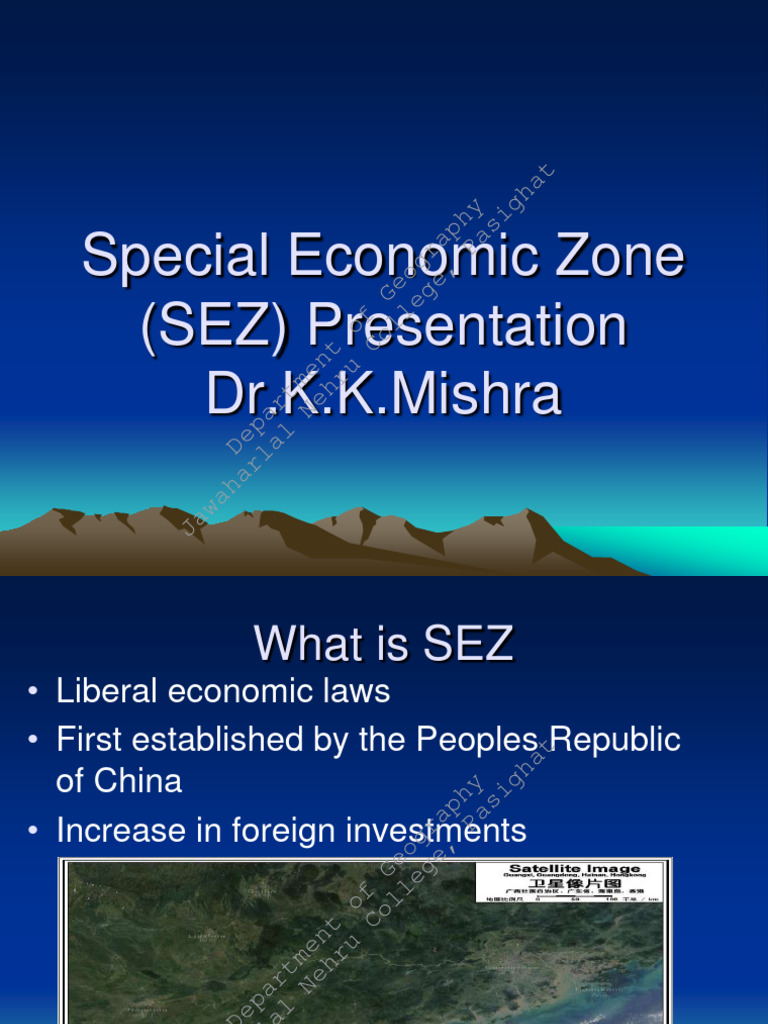 Special Economic Zone Sez | PDF | Economies