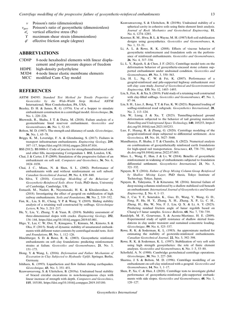 Geosynthetic-Enhanced Embankment Analysis | PDF | Geotechnical ...