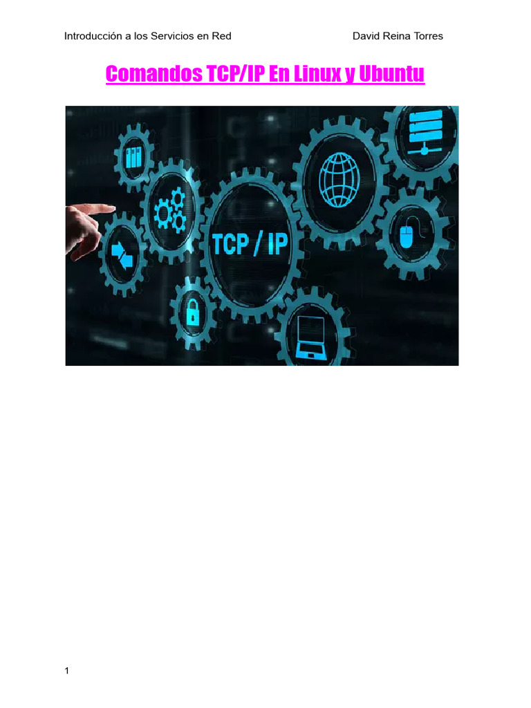 Comandos TCP - IP en Linux y Ubuntu | PDF | Informática | Red de ...