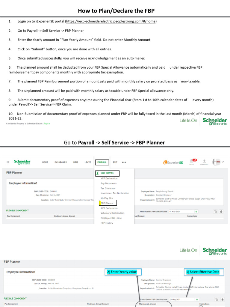 Guidelines To Plan & Claim FBP | PDF | Payroll Tax | Taxation