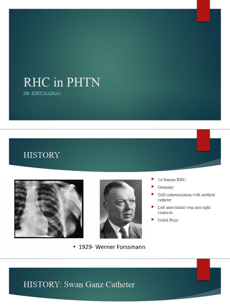RHC in PH Final | PDF | Blood Pressure | Heart