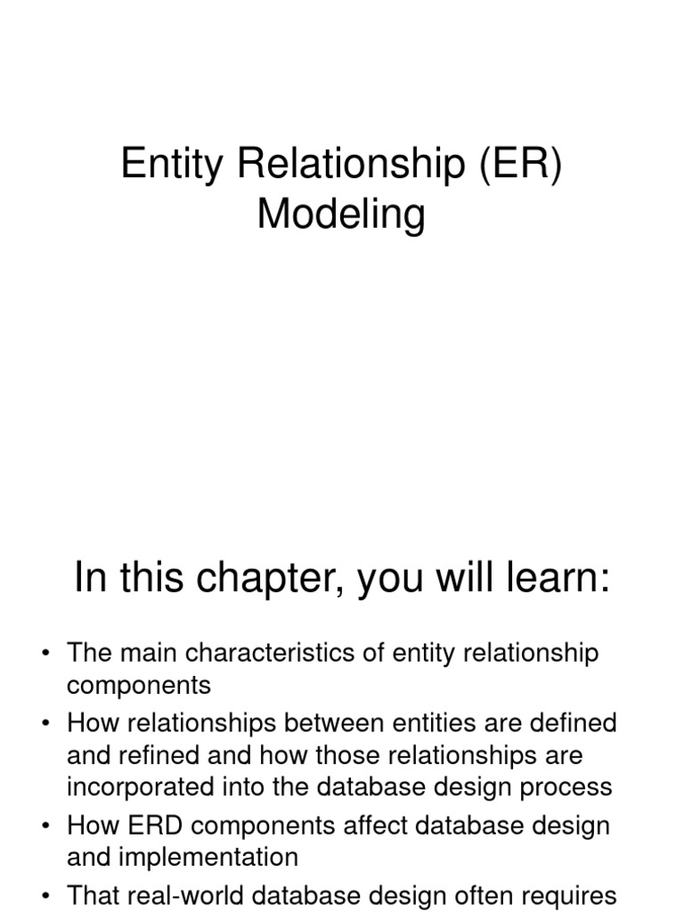 2 - Entity Relationship (ER) Modeling | PDF | Information Technology Management | Software ...