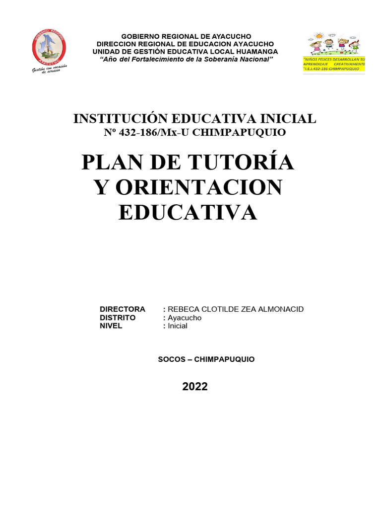 Plan Toe 2022 | PDF | Comportamiento | Evaluación