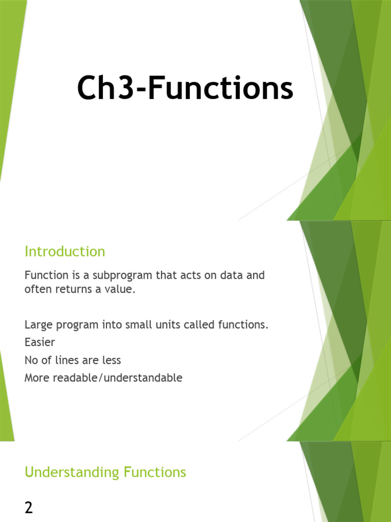 Functions Ch3 Download Free Pdf Parameter Computer Programming