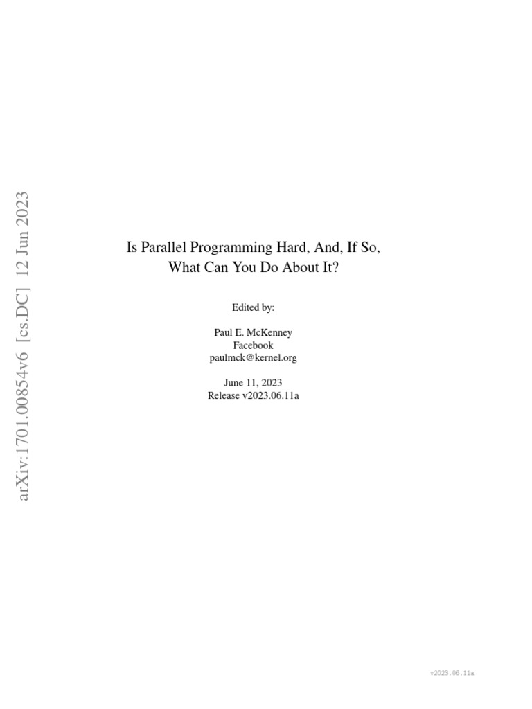 Is Parallel Programming Hard | Download Free PDF | Computer Architecture | Concurrent Computing