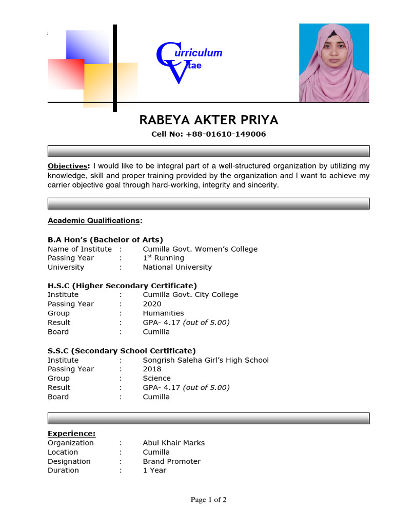 Rabeya Akter Priya 01610149006 | PDF