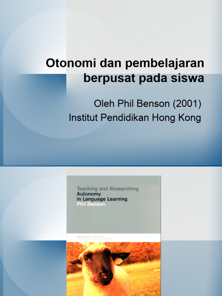Learning Autonomy by Benson | PDF