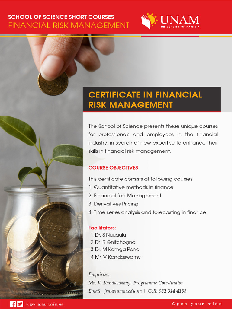 Financial Risk Management Course | PDF | Financial Risk | Option (Finance)