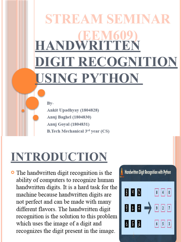 On Handwritten Digit Recognition Pdf Systems Theory Cybernetics