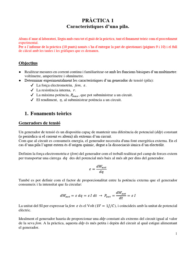 Informe Práctica 1 | PDF