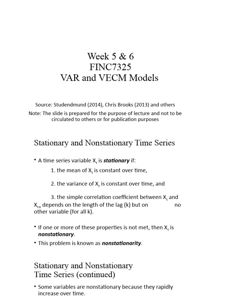 VAR vs VECM: Key Differences Explained | PDF