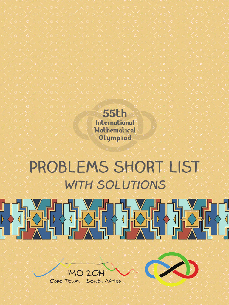 IMO 2014 Shortlisted Problems Summary | PDF | Triangle | Circle