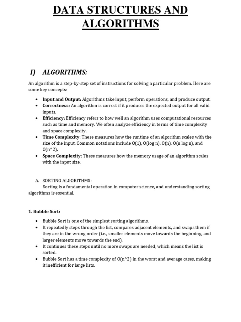 Data Structures and Algorithms | Download Free PDF | Time Complexity | Computer Science