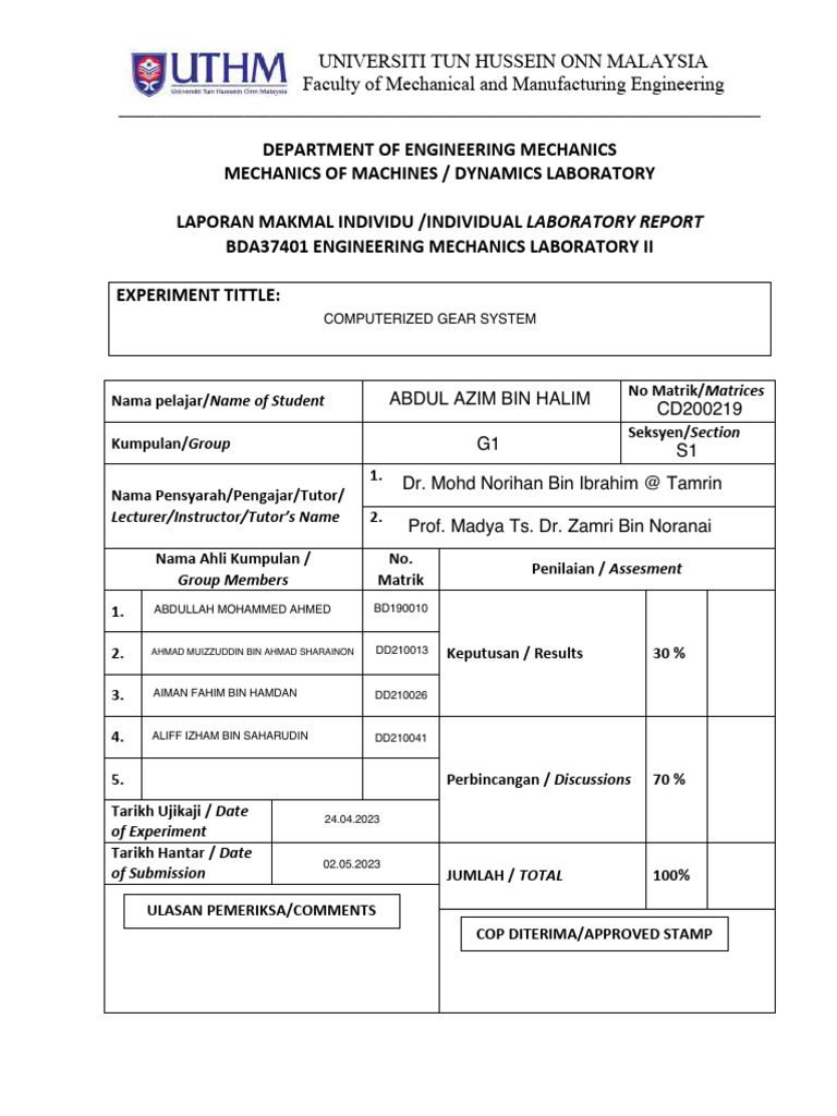 Computerized Gear System - Cd200219 | PDF | Gear | Tools
