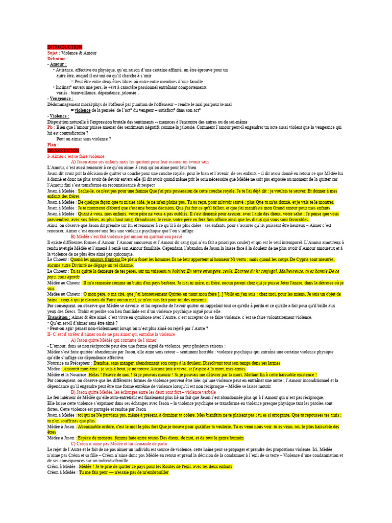 MEDEE Analyse | PDF | Poésie