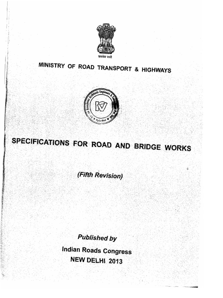 Road & Bridge Specifications Guide | PDF | Deep Foundation | Concrete