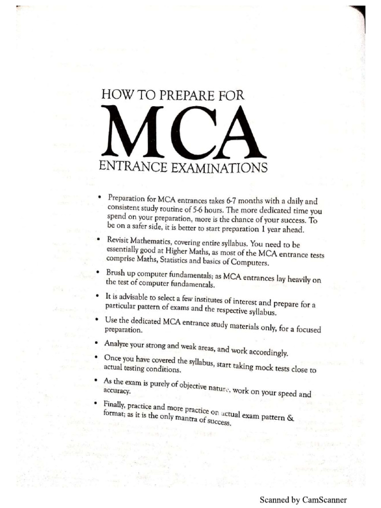 Mca Book | PDF