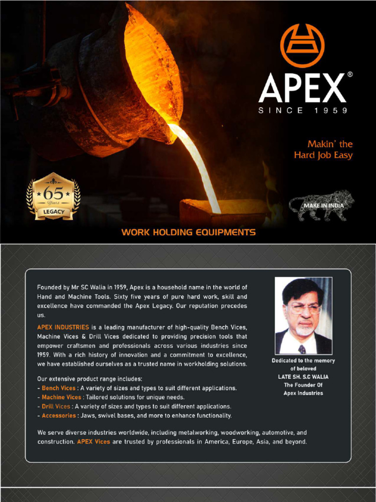 APEX Bench Vice Catalogue | PDF