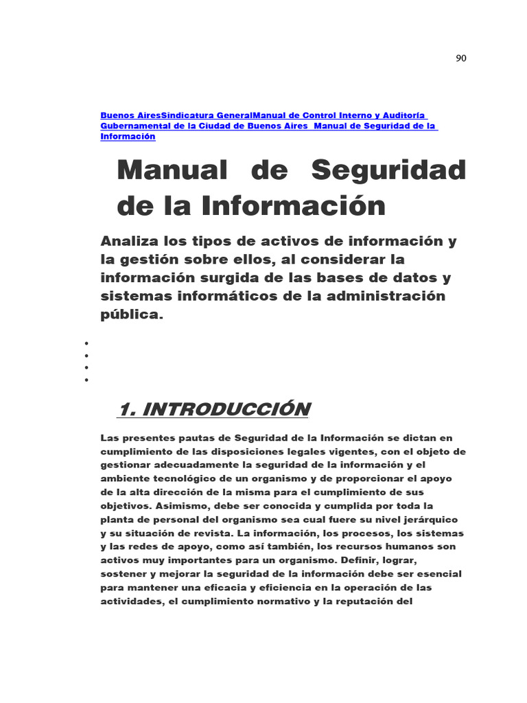 Seguridad de La Informacion - Auditoria | PDF | La seguridad ...