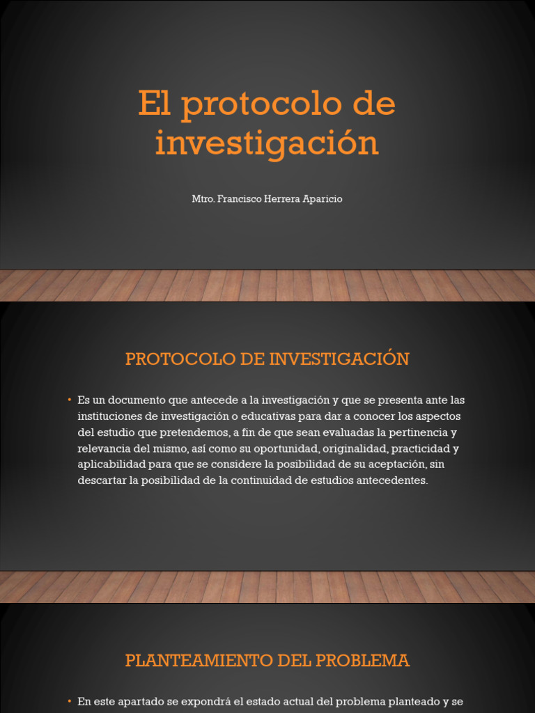 El Protocolo de Investigación | PDF