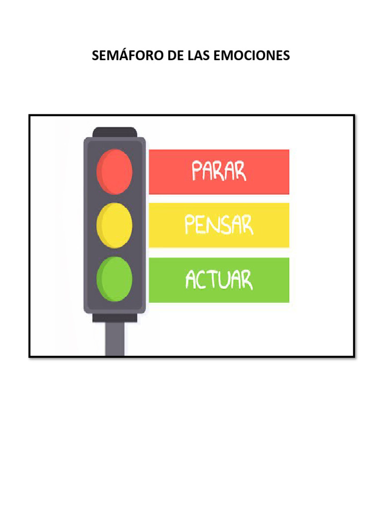 SEMÁFORO DE LAS EMOCIONES | PDF