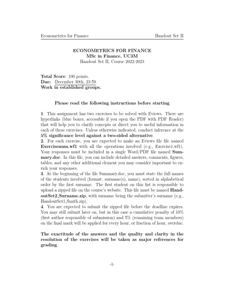 Handout 2 Pdf Ordinary Least Squares Bonds Finance