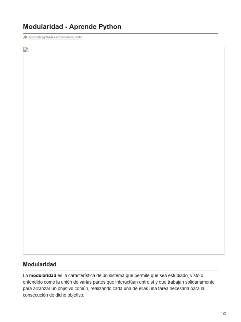 Aprendepython Es Modularidad Aprende Python Pdf