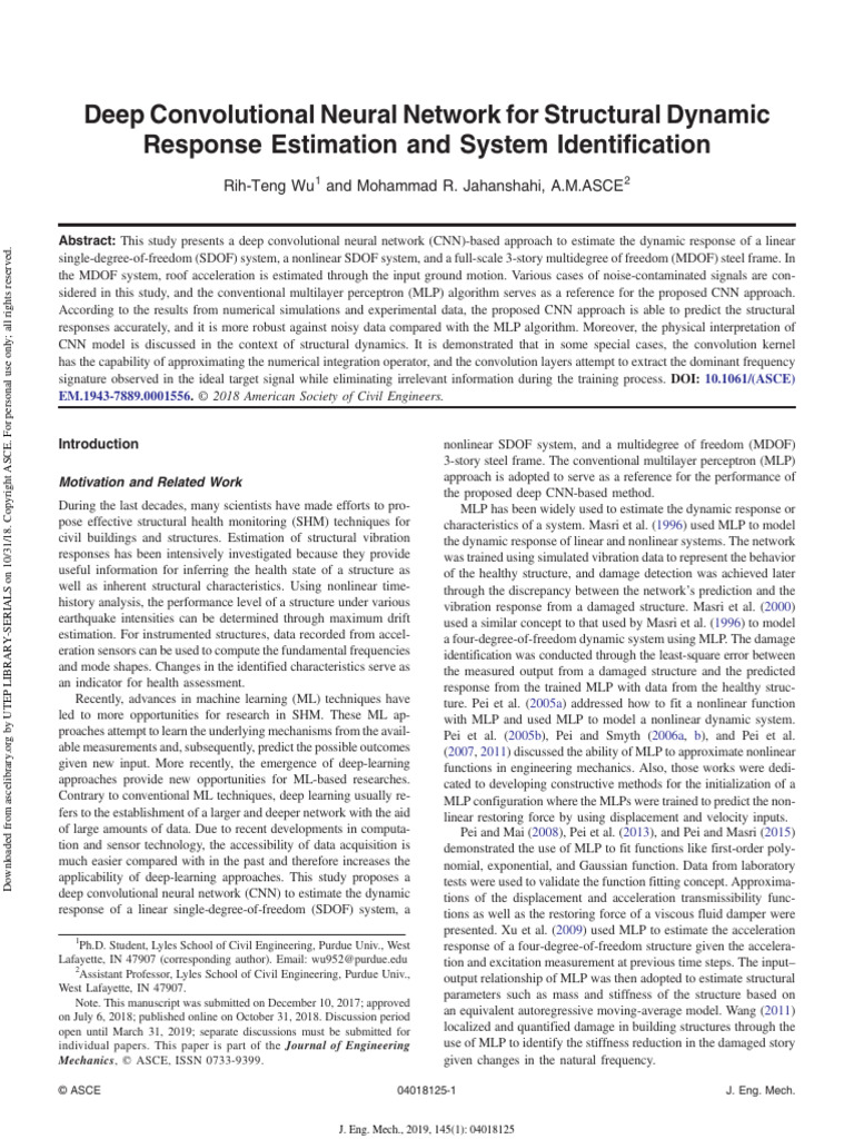 Deep Convolutional Neural Network For Structural | PDF | Computers