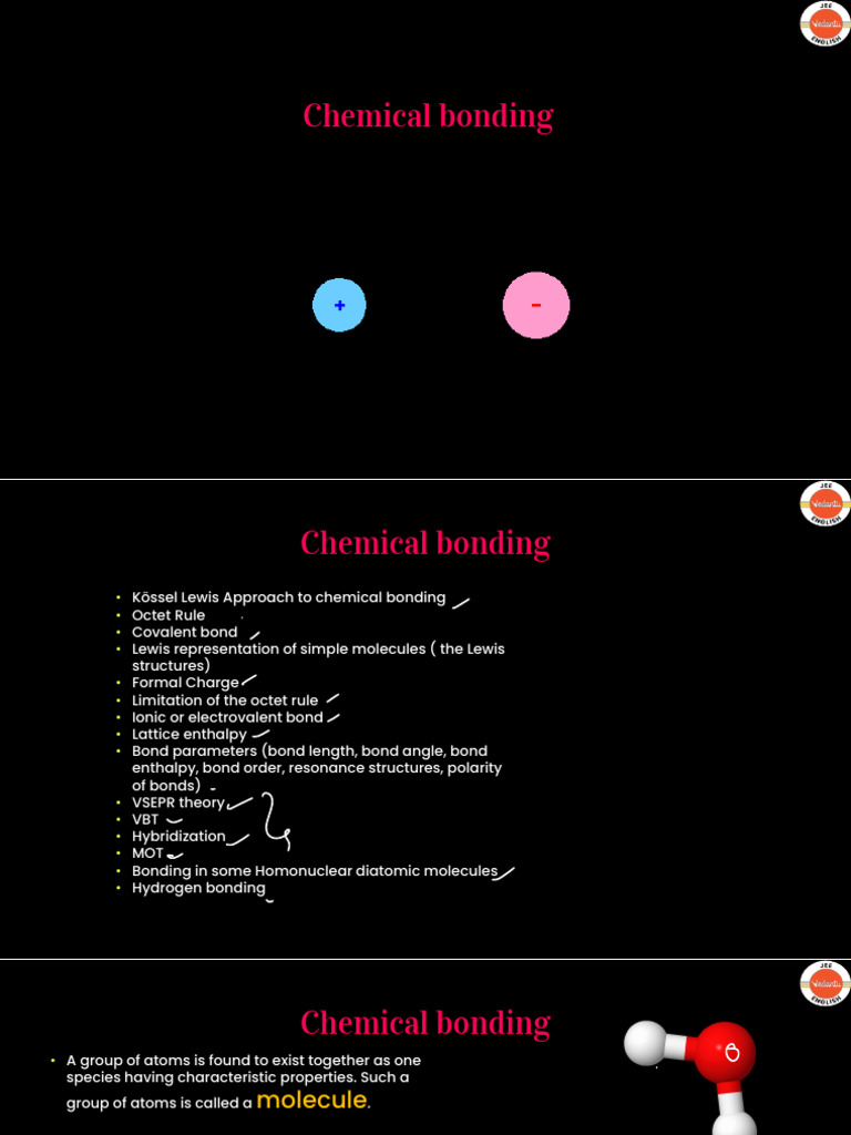 Chemical Bonding Concepts Guide | PDF | Science & Mathematics